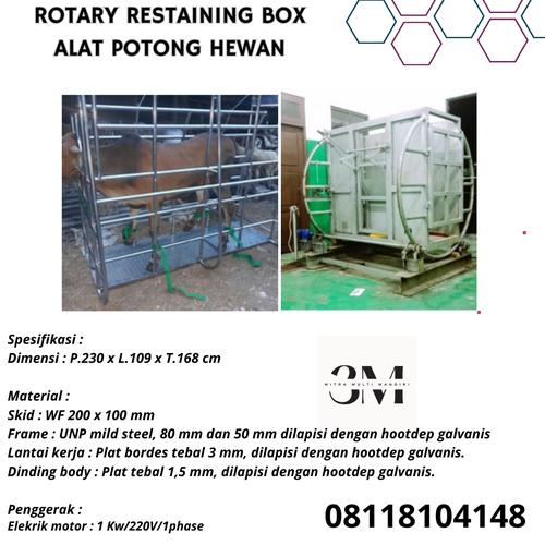 Jual Rotary restaining box alat potong hewan ternak perebah sapi - Kab ...