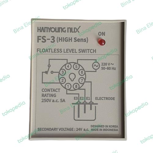 Jual Floatless Level Switch Hanyoung FS-3A WLC / WLC Hanyoung Nux FS3A ...