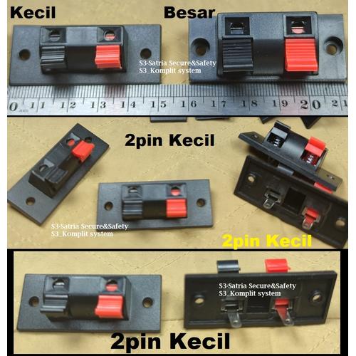 Jual Terminal Speaker 2pin Kecil Jepit kabel 2 pin box rakit ampli ...