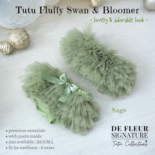 Jual Tutu Fluffy Swan - Sage Green _ Rok Tutu Bayi & Balita - XS ...