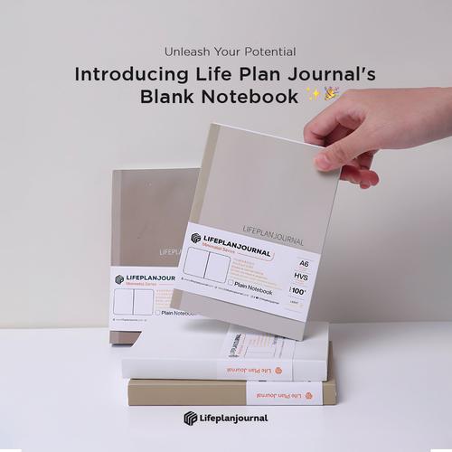 Jual BLANK NOTEBOOK Life Plan Journal + FREE Transparent Sleeve ...