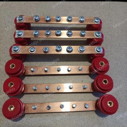 Jual busbar tembaga 3mm x 20mm x 130mm - busbar custom komplit ...