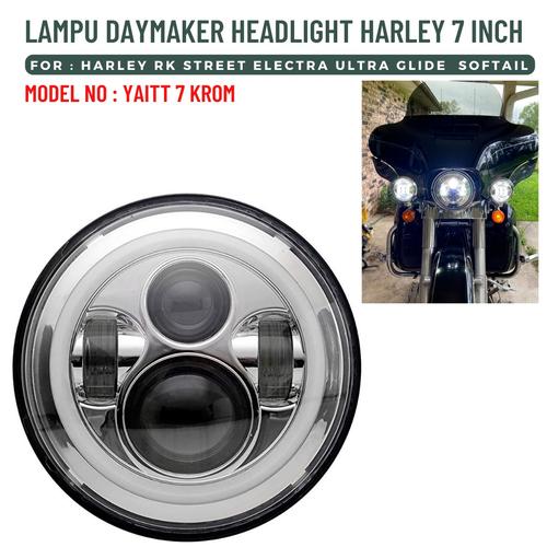 Jual REFLEKTOR LAMPU DAYMAKER HEADLIGHT 7 INC HARLEY TOURING YAITT 7C ...