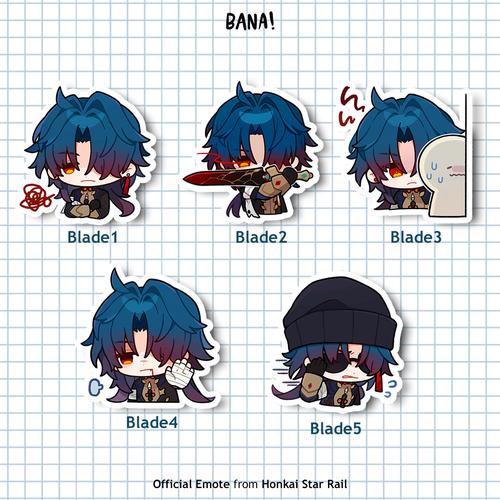 Jual Stiker BLADE Honkai Star Rail Bijian Vinyl Waterproof | BANA - 1 ...