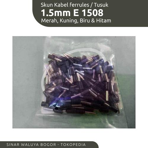 Jual Skun kabel ferrules Tusuk 1.5mm E 1508 Hitam - Jakarta Pusat ...