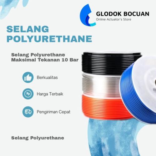 Jual SELANG ANGIN PNEUMATIC PU HOSE PU POLYURETHANE HARGA PER ROLL ...