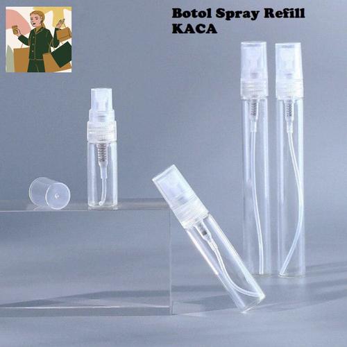 Jual Botol Decant parfum kaca 2ml | 3ml | 5ml | 10ml Spray isi Ulang ...