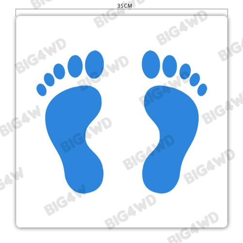 Jual STIKER TELAPAK KAKI REVERSE PRINT 35X35CM - Jakarta Pusat - BIG4WD ...