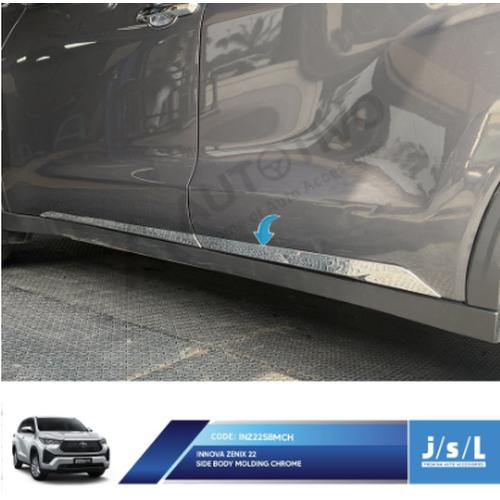 Jual JSL List Pintu Samping Innova Zenix 2022 Side Body Molding Chrome ...