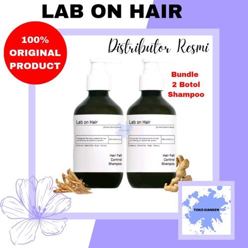 Jual LAB ON HAIR ANTI HAIR FALL SHAMPOO 2 BOTOL RAMBUT RONTOK BUNDLE ...
