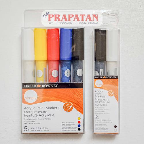 Jual Daler Rowney Simply Acrylic Marker Set | Spidol Akrilik - SET 5C ...