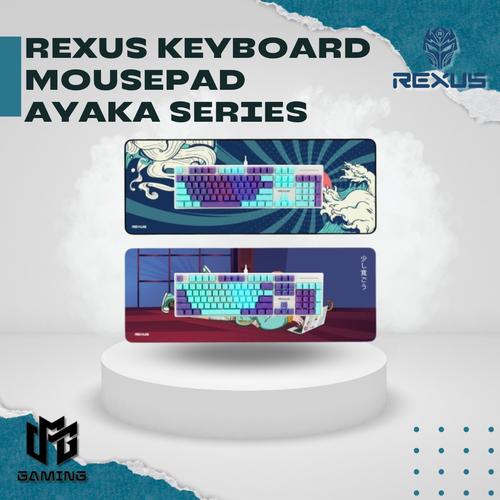 Jual Rexus Keyboard Mousepad AYAKA Series Fullsize - KATSUROGU, Blue ...