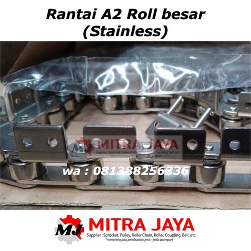 Jual RANTAI C2082 A2 ROL BESAR STAINLESS DOUBLE PITCH CHAIN C 2082 ...