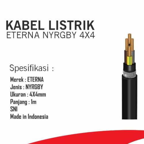 Jual KABEL ETERNA NYRGBY 4X4MM KABEL TANAM TEMBAGA LIDI ORIGINAL ...