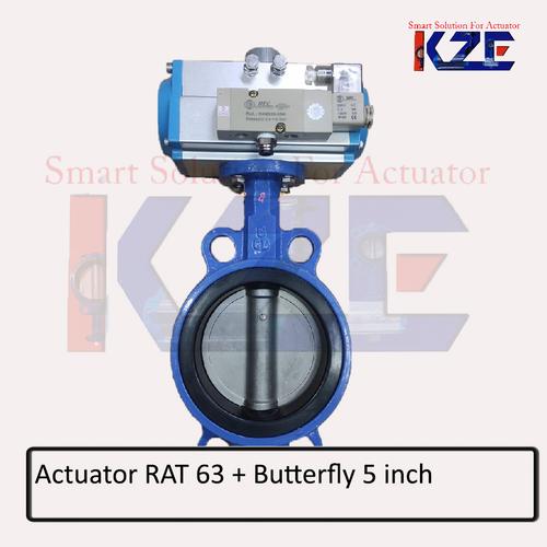Jual Pneumatic Actuator Butterfly Valve 5 Inch & solenoid Valve ...