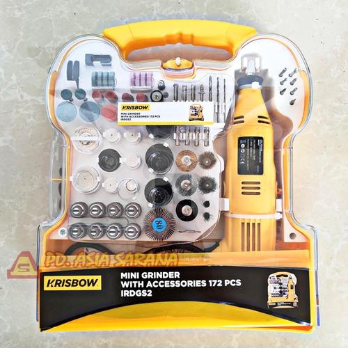 Jual Mesin Mini Die Grinder Tuner Set 172 Pcs KRISBOW / Gerinda Bor ...