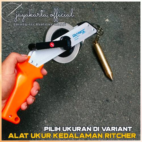 Jual Meteran minyak 15 Meter richter alat ukur kedalaman sounding tape ...