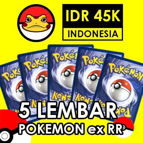 Jual Promo Set 5 Kartu Pokemon ex RR Bulk Random Original Pokemon ...