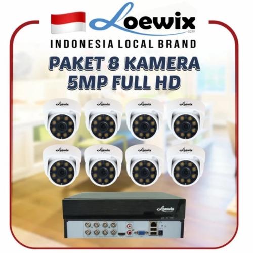 Jual PAKET CCTV LOEWIX FullColor (8Cam) 8Ch 5MP + 1TB Komplit # PROMO - Jakarta Utara - CS-CCTV ...