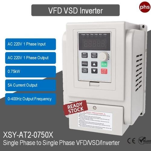 Jual Vfd Vsd Inverter 1 Phase Ac 220V Input To 1 Phase Ac 220V Output ...