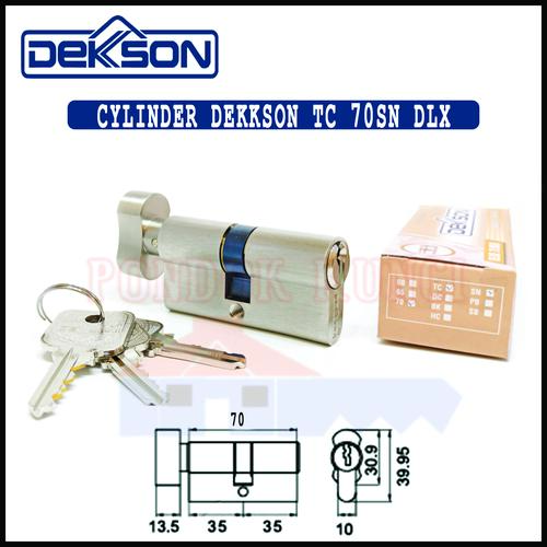 Jual Kunci Cylinder Knob Dekkson TC 70 SN Silinder Thumbturn Putar Dekson - Kota Tangerang ...