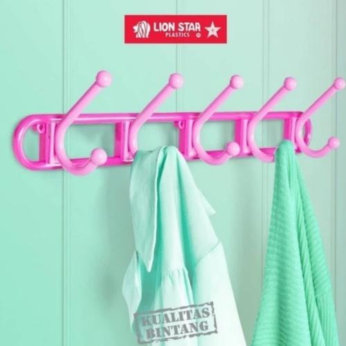 Jual Kapstok Plastik Lion Star / Kastok Hanger Gantungan Baju Tembok ...