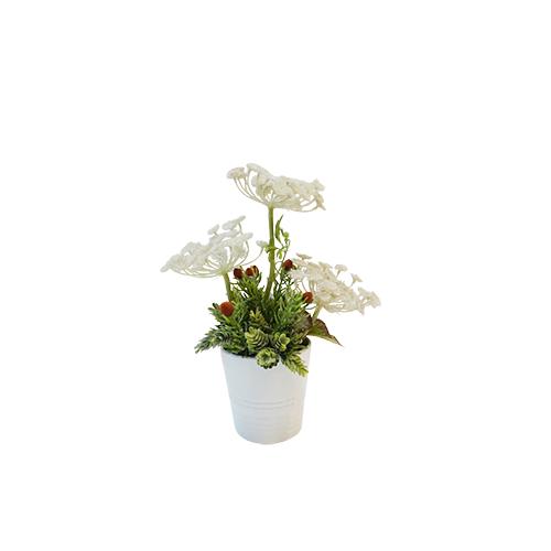 Promo RANGKAIAN BUNGA MEJA/ RANGKAIAN ARTIFICIAL/ LACE FLOWER WHITE ...