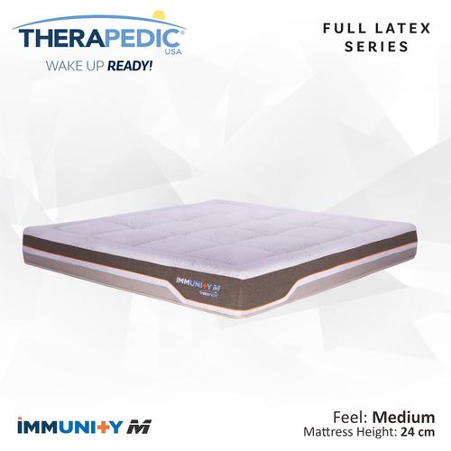 Jual Full Latex Bed Therapedic Mattress Only - Immunity M - 100 x 200 ...