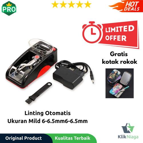 Jual Alat Linting Rokok Otomatis Mesin Elektrik 6 x 68mm Mild Firetric ...