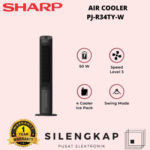 Jual AIR COOLER TOWER SHARP PJ-R34TY-B Penyejuk Ruangan - 4 liter ...