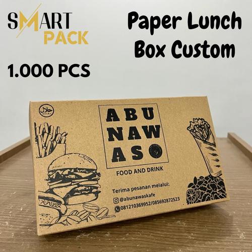 Jual Paper Lunch Box Custom Cetak (Kotak Nasi) - XS 8,5x8,5x5cm ...