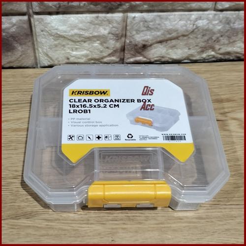 Jual KRISBOW Tool Box Organizer 6 Sekat 18x16.5x5.2 Cm LROB1 ...