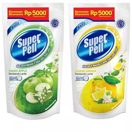 Jual Super Pell Pembersih Lantai Kemasan Ekonomis 280ml - Apple - Kota ...