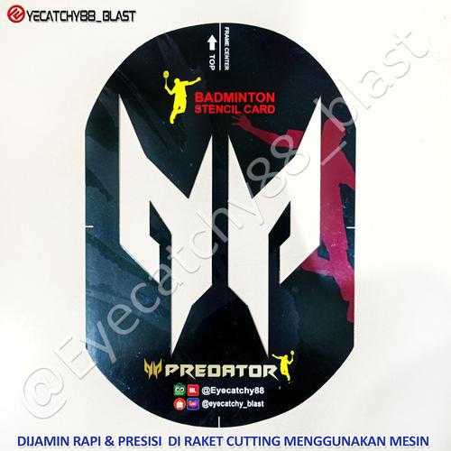 Jual Cetakan Raket / Logo Raket / Stencil Card Badminton - CUSTOM LOGO ...