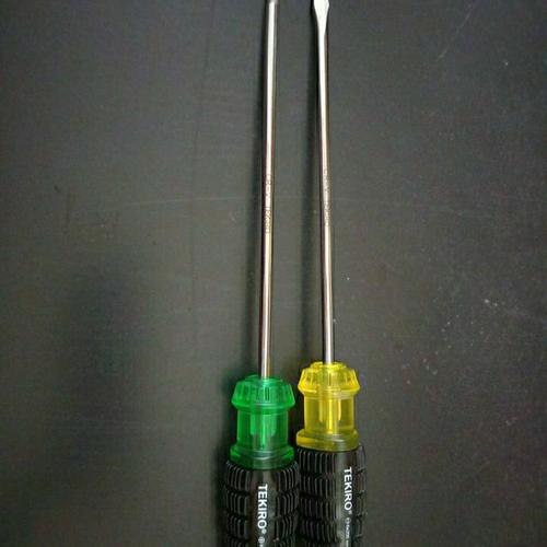 Jual TEKIRO OBENG PLUS PH2 OBENG MIN GAGANG KARET PANJANG BESI 20 CM 8 ...