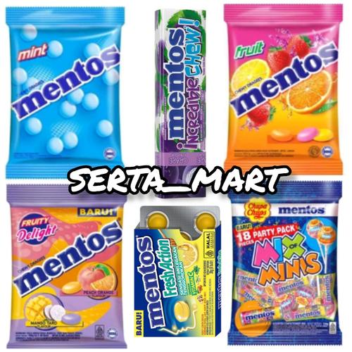 Jual Mentos Chewy Dragees 108gr- Permen Mentos Fresh Action / Mix of ...