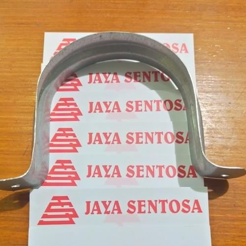 Jual klem omega 10 inchi / klem pipa tembok 10 inchi / hanger clamp ...