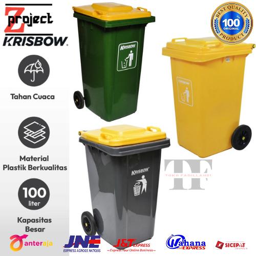 Jual krisbow tempat sampah outdoor 100 Ltr dengan roda / tong sampah - Jakarta Timur - Toko ...