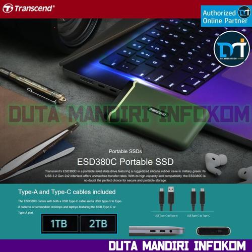 Promo Transcend ESD380C Portable SSD 500GB 1TB 2TB 4TB - External SSD ...