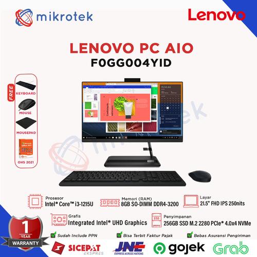 Promo LENOVO PC AIO 3 i3-1215U 8GB 256 SSD OHS W11 4YID 50ID F0GG004YID ...