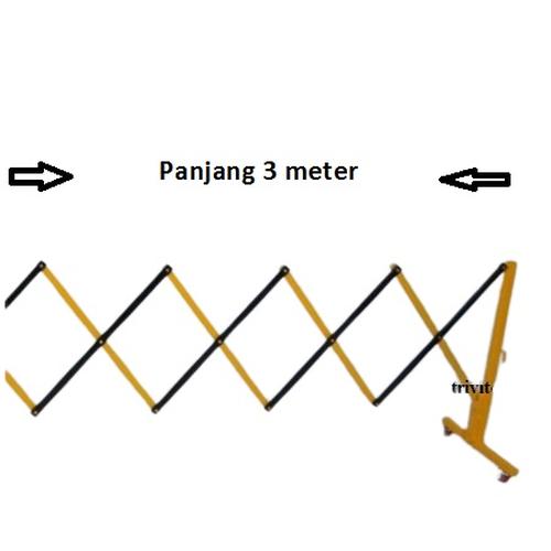 Jual Pembatas Jalan palang pagar besi lipat,expandable barrier board ...