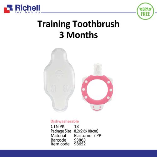 Jual TRAINING TOOTHBRUSH 3 MONTHS RICHELL - Jakarta Barat - BabyHedonOfficial | Tokopedia