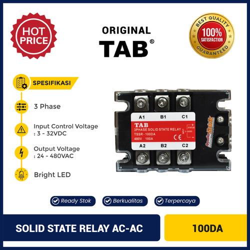 Promo Solid State Relay 3 Phase DC-AC TSSR-100DA TAB - SSR100DA - 100DA ...