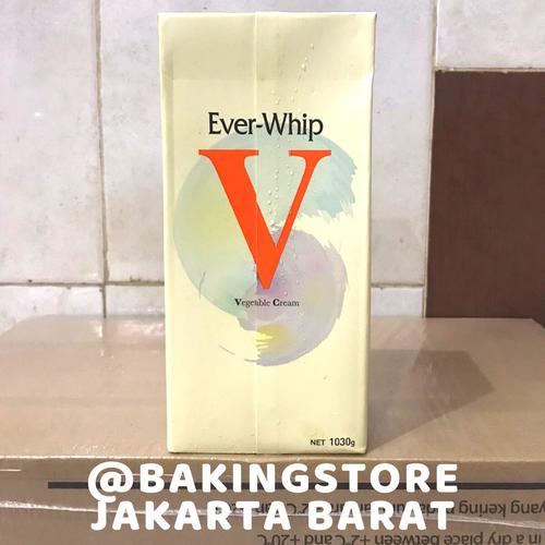 Jual EverWhip V Rasa Vanilla 1kg Non Dairy Whipping Cream Ever Whip ...