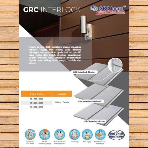 Jual GRC POLOS INTERLOCK 15 CM / WALL SIDING / GRC WALL PANEL /FACADE ...