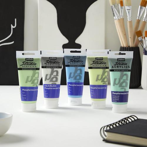 Jual Pebeo Studio Acrylic Phosphorescent Gel Medium Cat Akrilik Fosfor ...