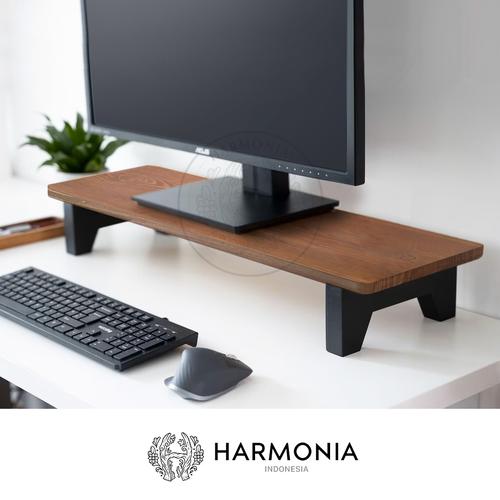Jual Monitor Riser Wood Monitor Stand Meja Monitor Komputer Harmonia ...