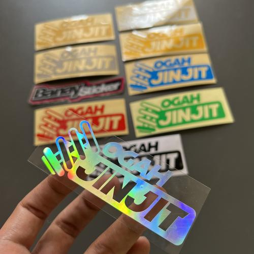 Jual Stiker Sticker OGAH JINJIT cutting - Putih - Jakarta Timur - Banay ...