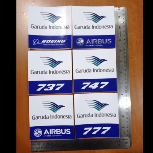 Jual Sticker Garuda Indonesia ( 777,747,737,Boeing, Airbus) - Boeing ...