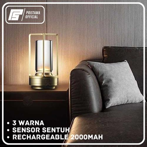 Jual Lampu Meja Kamar Tidur Led 3 Warna Sensor Sentuh USB ISi Ulang ...